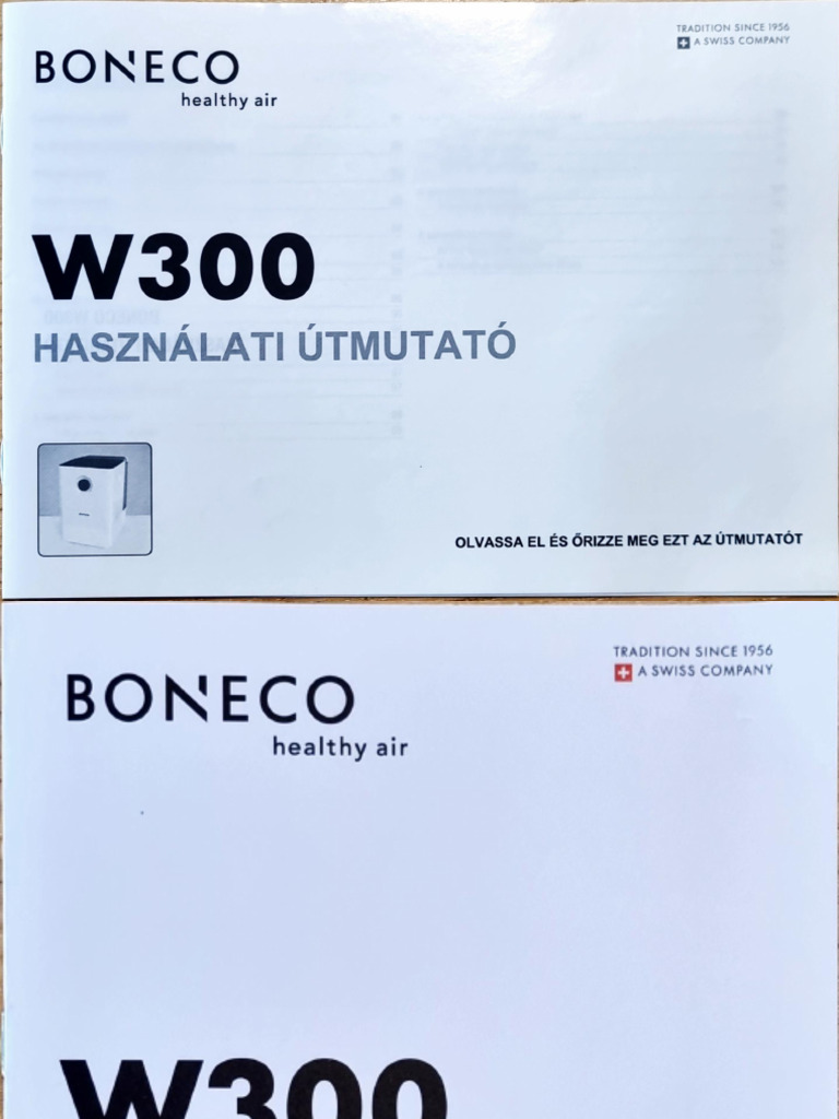 Boneco W300 Használati Útmutató, User Manual | PDF