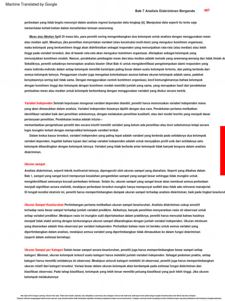 Multivariate Data Analysis 8th Edition Hair at Al 2019 Bab 7 Terjemahan ...