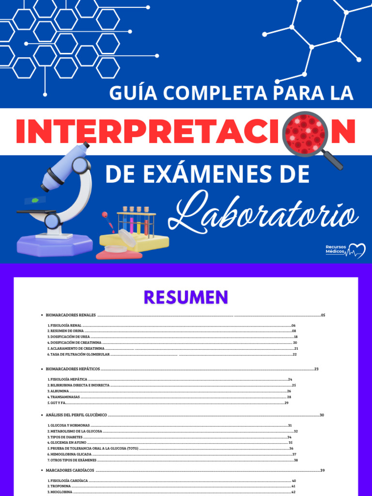 Guía Completa para La Interpretación de Exámenes de Laboratorio | PDF | Riñón | Sistema urinario