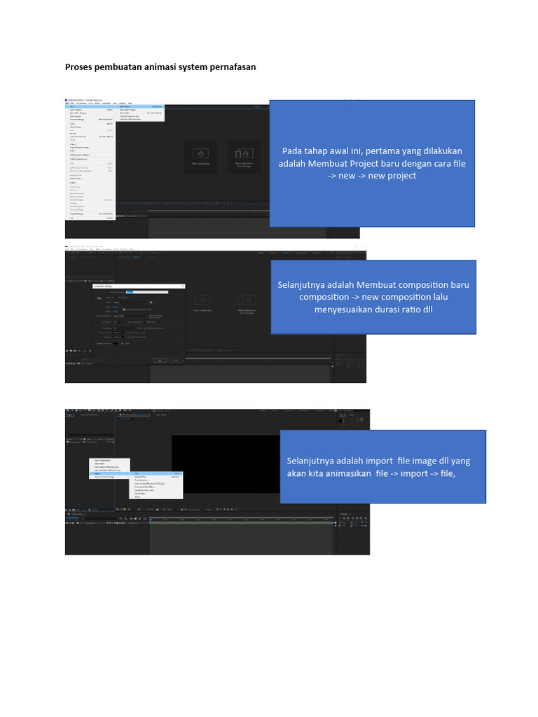 Proses Pembuatan Animasi System Pernafasan | PDF