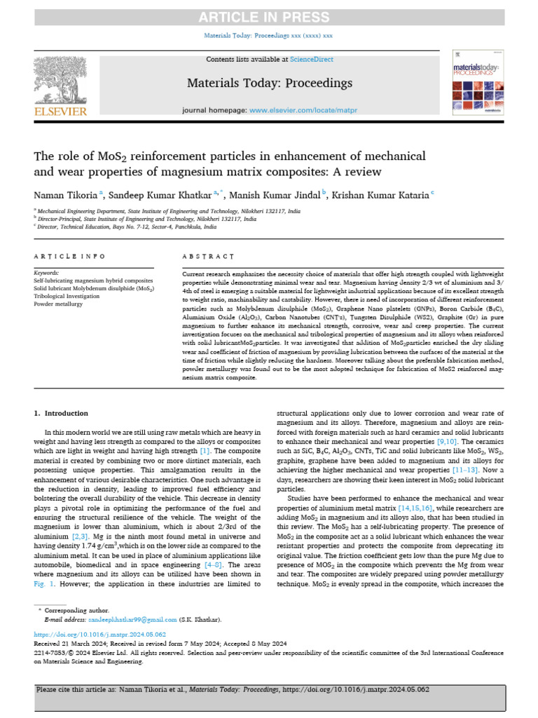 MMC Mek | PDF | Composite Material | Wear