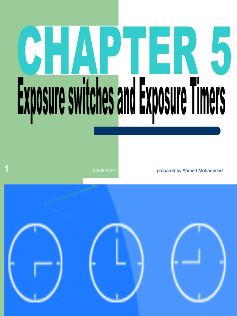 Exposure Switch and Exposure Time Ofor X Ray | Download Free PDF ...
