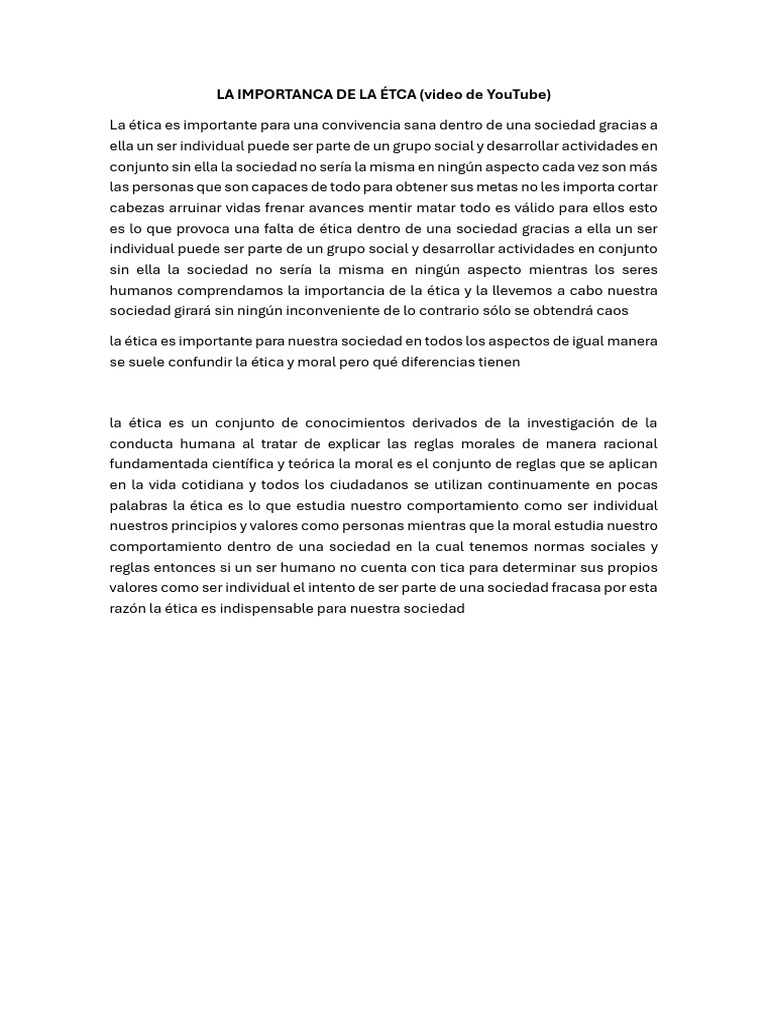 Étca 2 Transcripción Video, Diapositiva | PDF | Sociedad | Moralidad