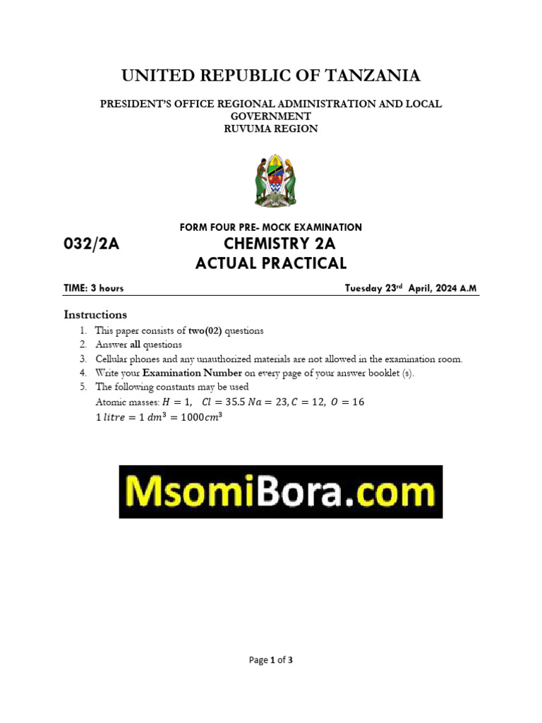 Chemistry 2a | PDF | Acid | Titration