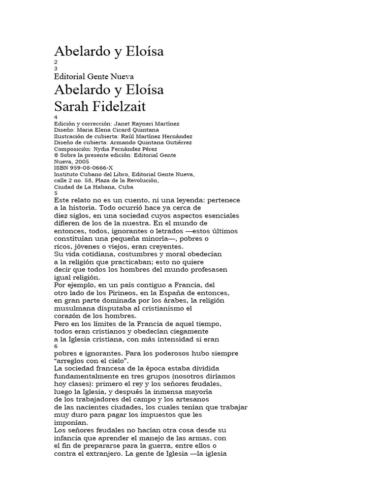 Abelardo y Eloisa | Descargar gratis PDF | Iglesia Católica | Amor