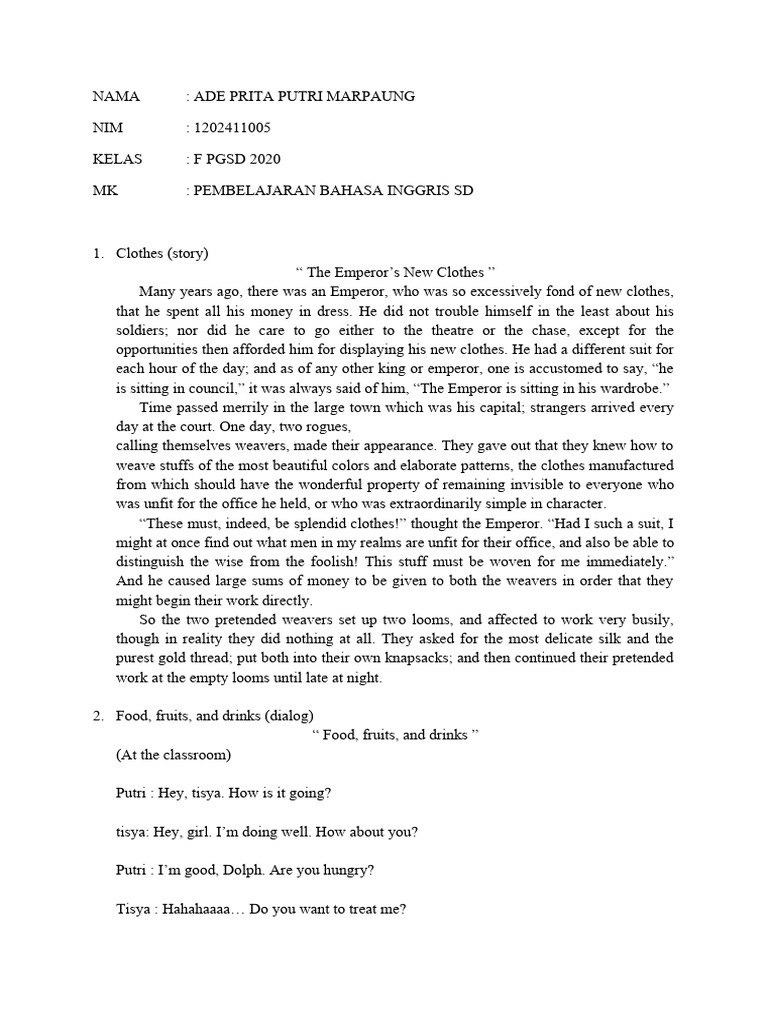 Ade Prita Putri Marpaung (TR 1 Pbi) | PDF | Textile Arts | Textiles