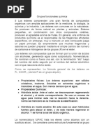 Grupo Funcional Éter y Éster | PDF | Ester | Éter