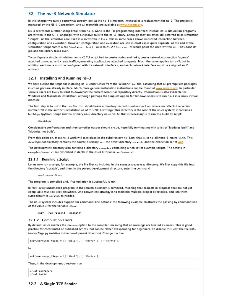 32 The ns-3 Network Simulator - An Introduction To Computer Networks ... 32 The ns-3 Network Simulator - An Introduction To Computer Networks ...