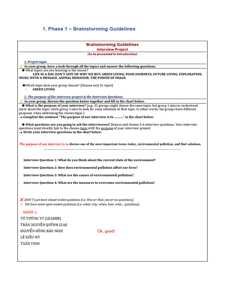 Brainstorming Guidelines | PDF | Interview | Brainstorming