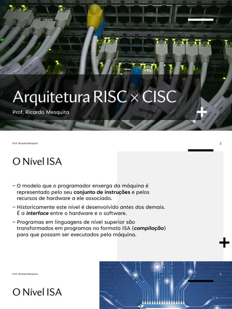 Tema 10 - Arquitetura Risc X Cisc (Slides) | PDF | Microprocessador ...