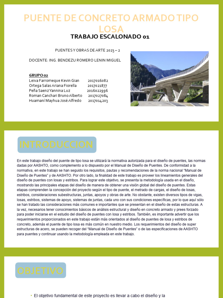 Puente De Concreto Armado Tipo Losa Pdf Puente Hormigón