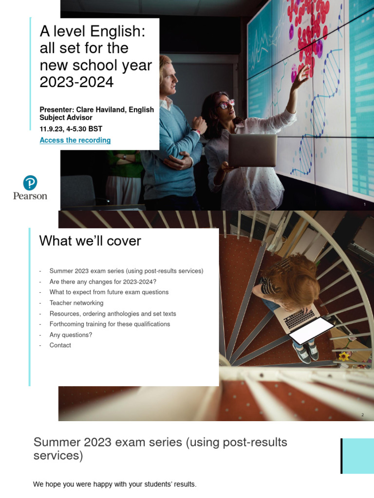 A Level English Overview 2023-2024 | PDF | Question
