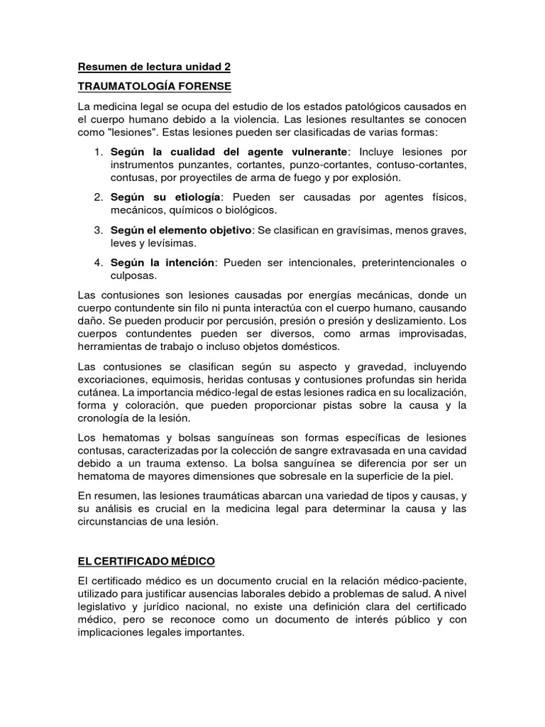 Resumen de Lectura Unidad 2 | PDF