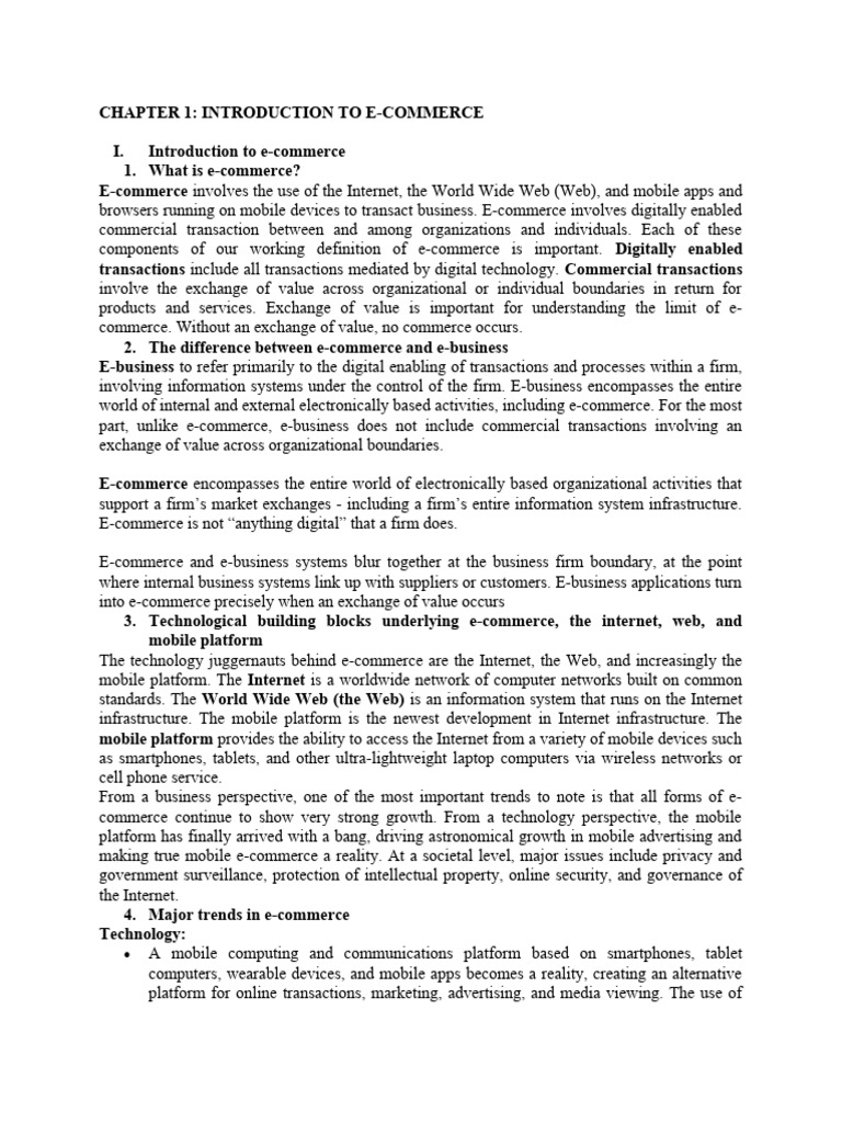 WHAT IS E-COMMERCE | PDF | Internet Protocols | Internet Protocol Suite