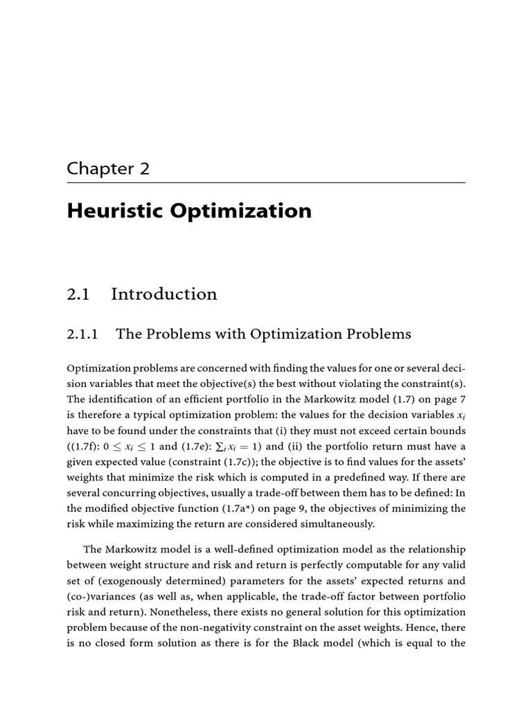 Heuristic Optimization Techniques Explained | PDF | Mathematical ...