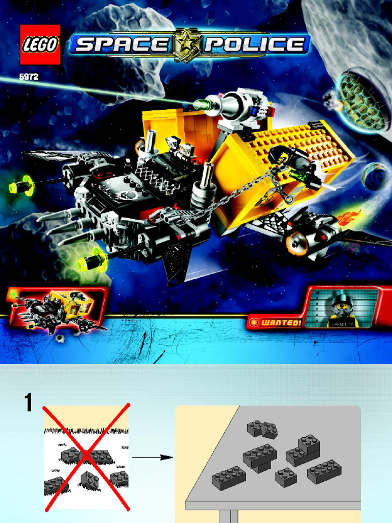 Building Instructions For 5972, Space Truck Getaway, LEGO® Space | PDF
