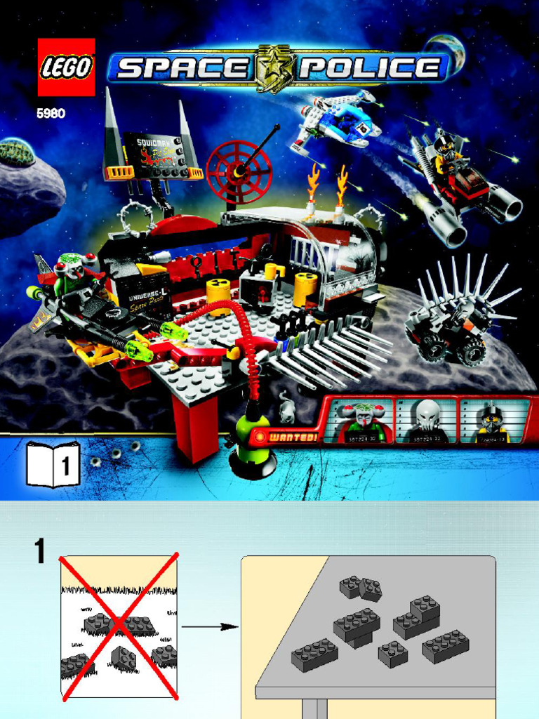 Building Instructions For 5980, Squidman's Pitstop, LEGO® Space (Part 1 ...