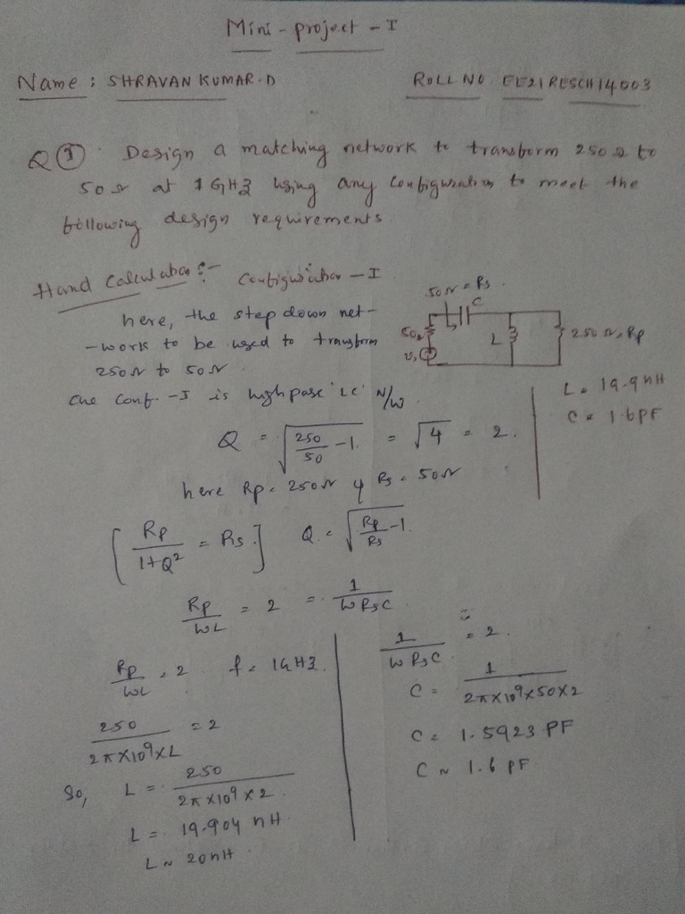 Hand Calculations | PDF