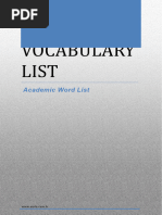 Academic Word List #9 PDF | PDF | Career & Growth | Self-Improvement