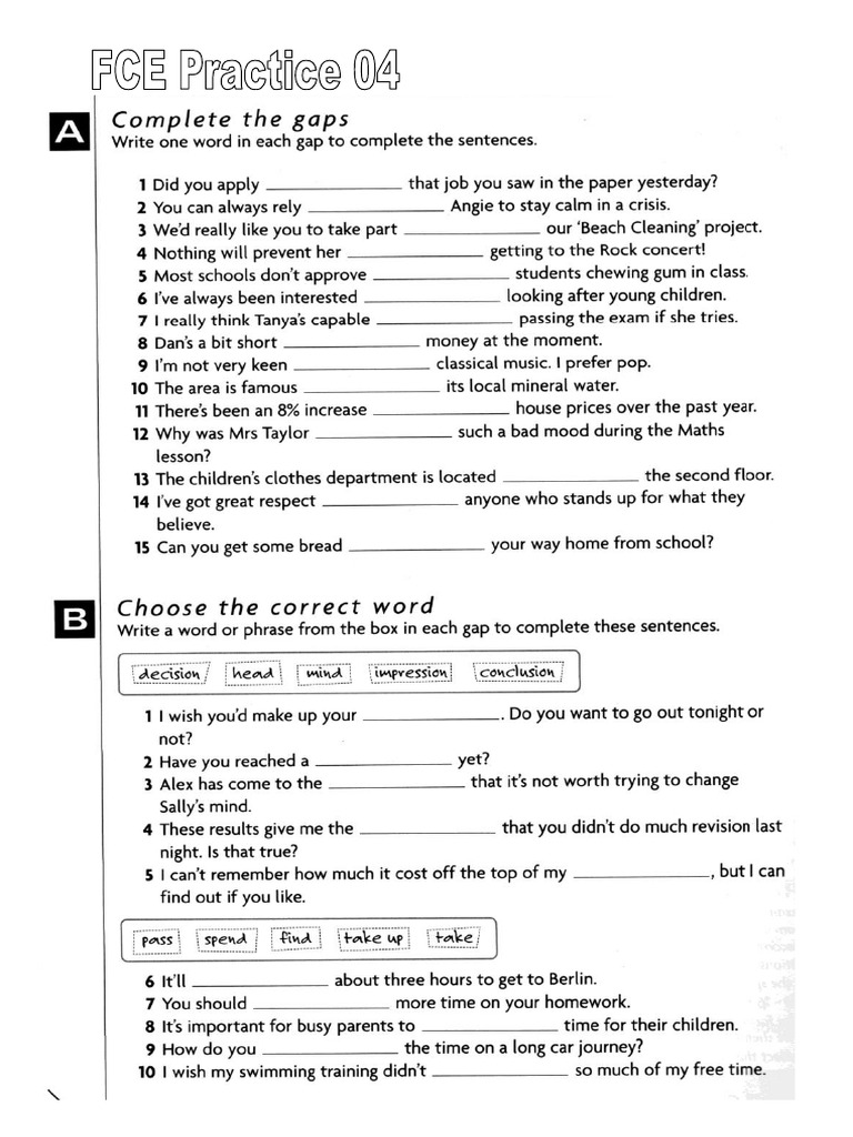 FCE Practice04 | PDF