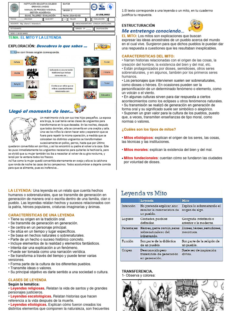 Leyendas y mitos para niños | PDF | Leyendas | Folklore