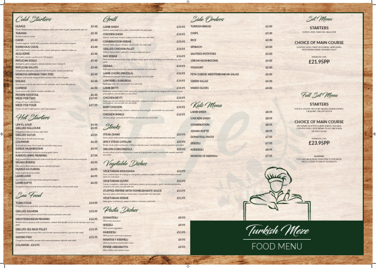 Ege Restaurant Menu A2 | Download Free PDF | Turkish Cuisine | Kebab