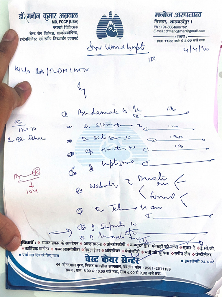 Dr Manoj Prescription | PDF