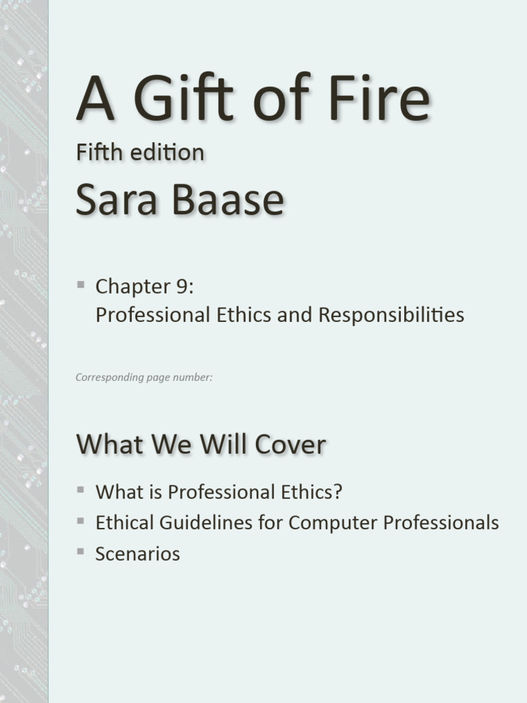Chap 9 Professional Ethics and Responsibiities | PDF | Professional ...