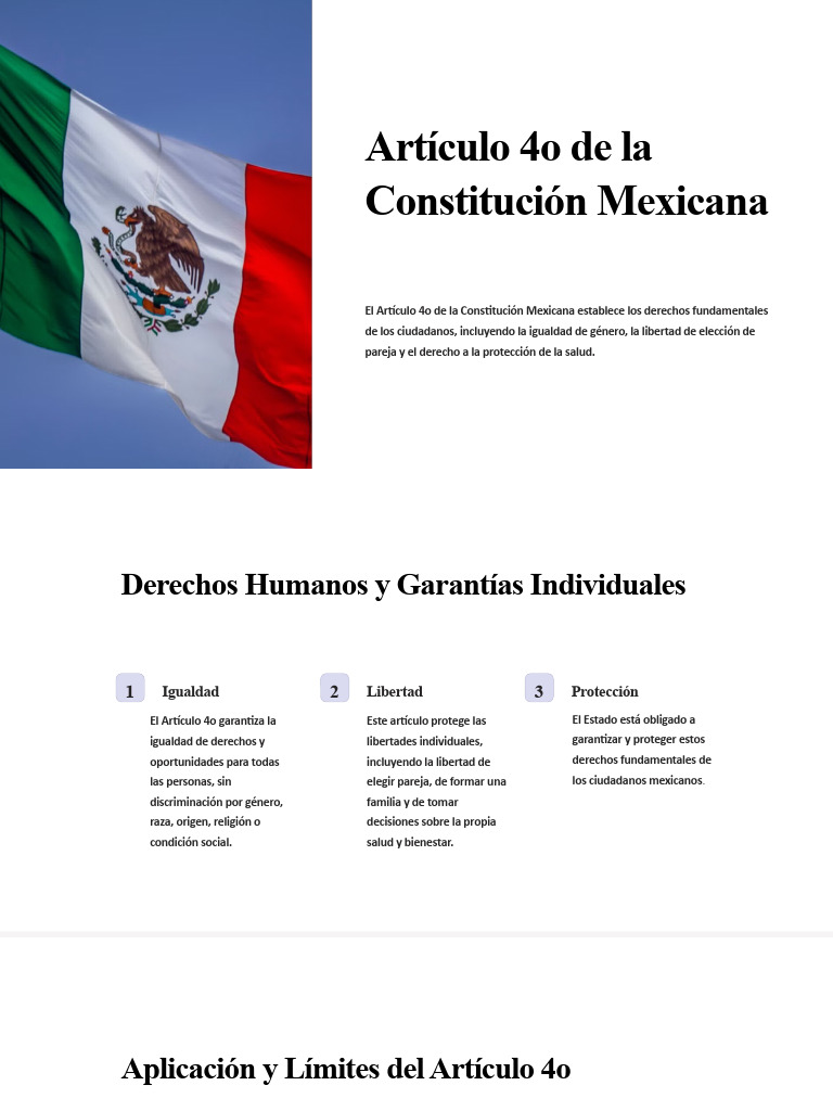 Articulo 4o de La Constitucion Mexicana (1) 1 | PDF