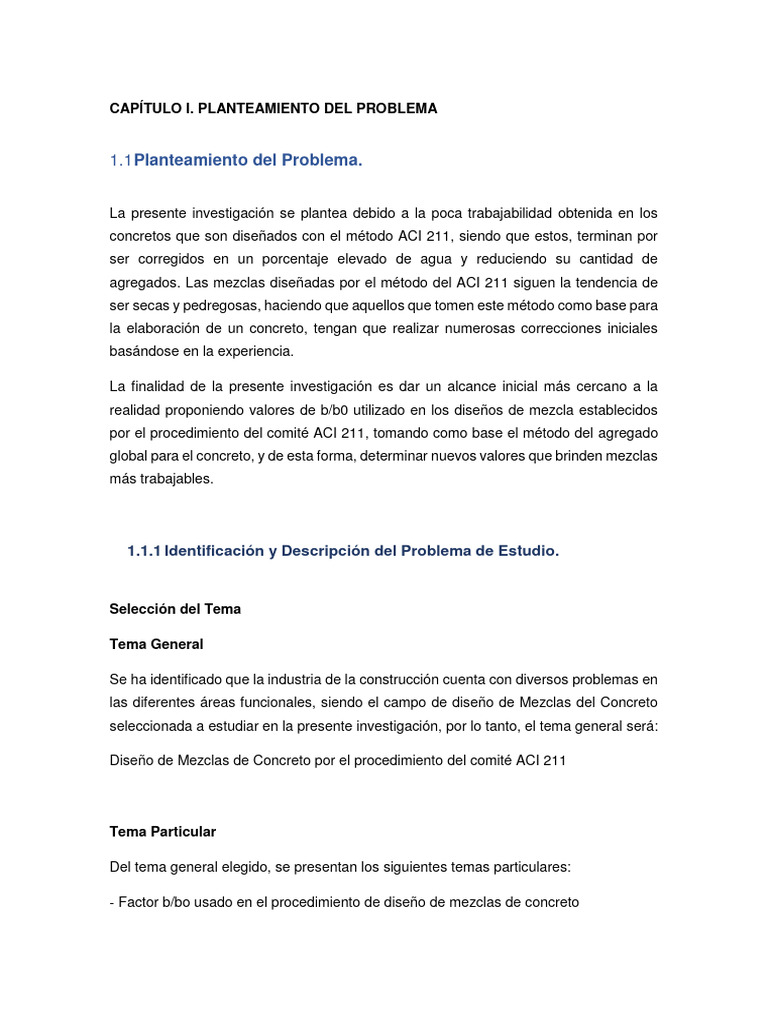 Ejemplo 1 - de Planteamiento Problema | PDF