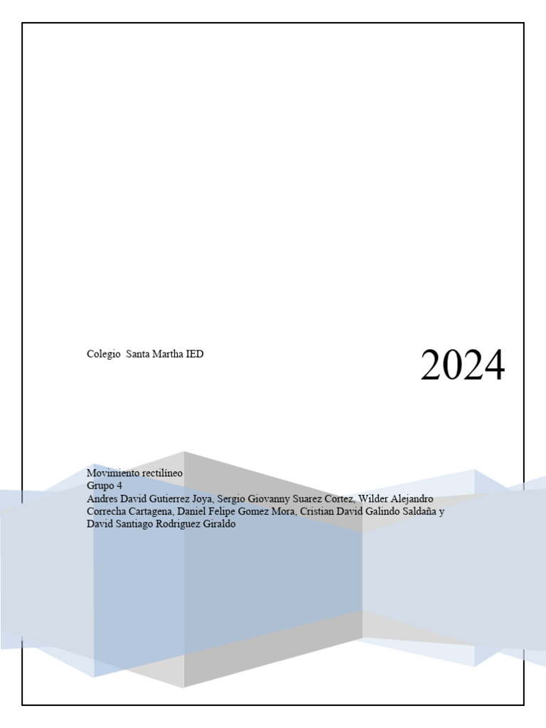 guia de laboratorio MUA (2) grupo 4 30524 | PDF | Aceleración | Velocidad