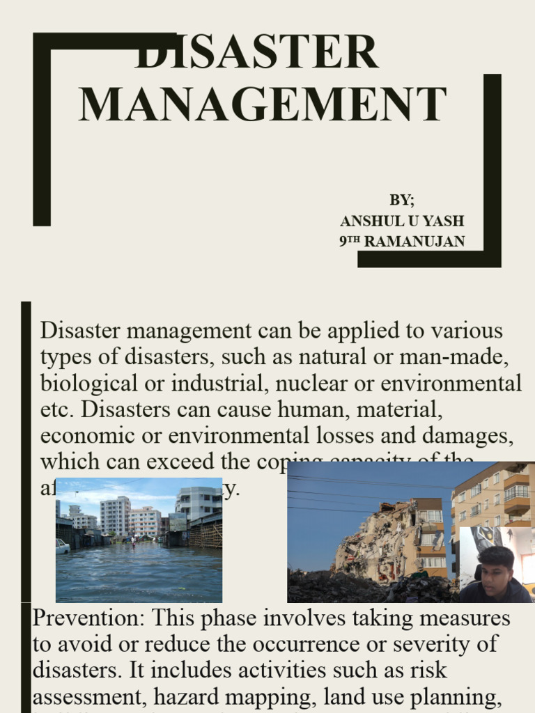 Diaster Management 1 | PDF | Natural Disasters | Emergency Management
