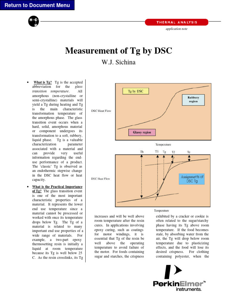 Measurement of TG by DSC | PDF | Differential Scanning Calorimetry ...