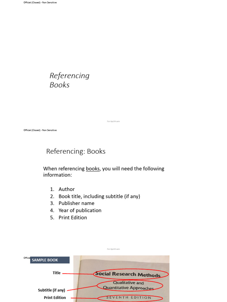 APA Style – References (Books) | PDF