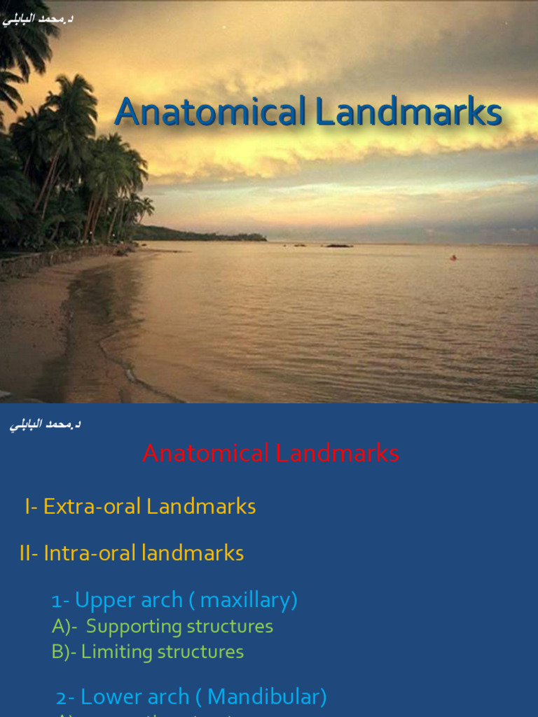 6 Anatomical Landmarks | PDF | Dentures | Lip
