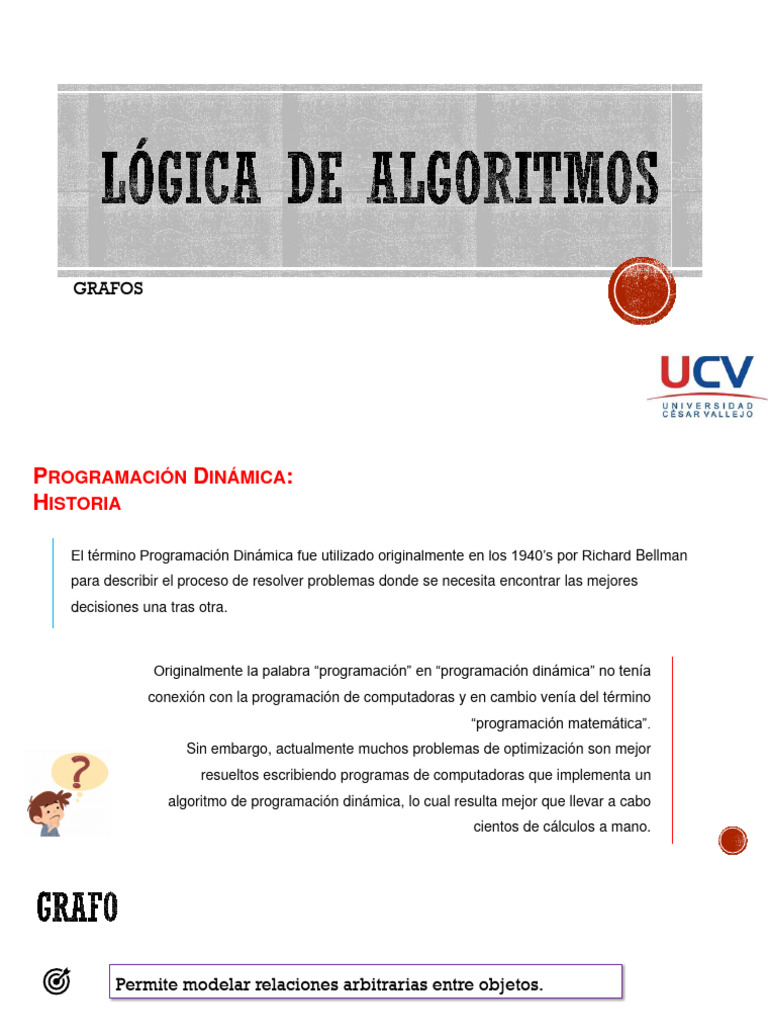 Lógica de AlgoritmosGRAFOS | PDF | Programación dinámica | Vértice (teoría de grafos)