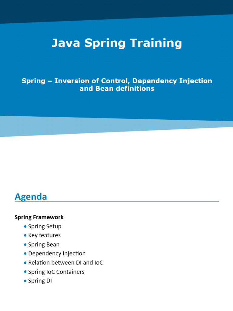 Spring DI&IOC | PDF | Spring Framework | Software Development