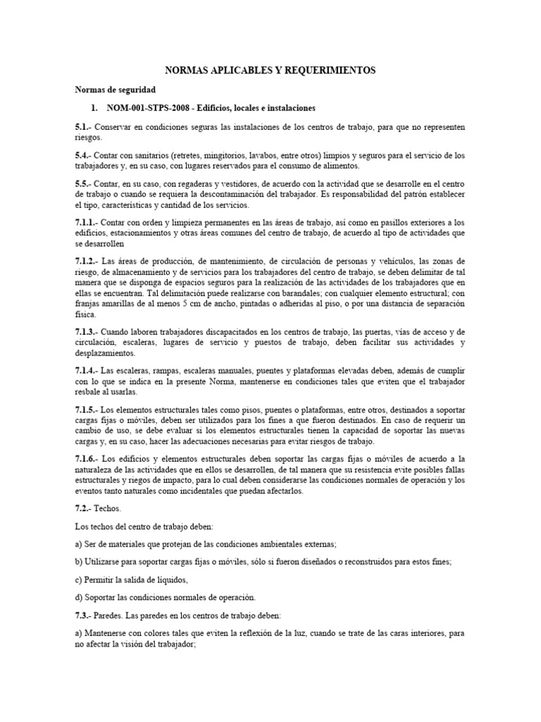 Normas Aplicables y Requerimientos - 033433 | PDF
