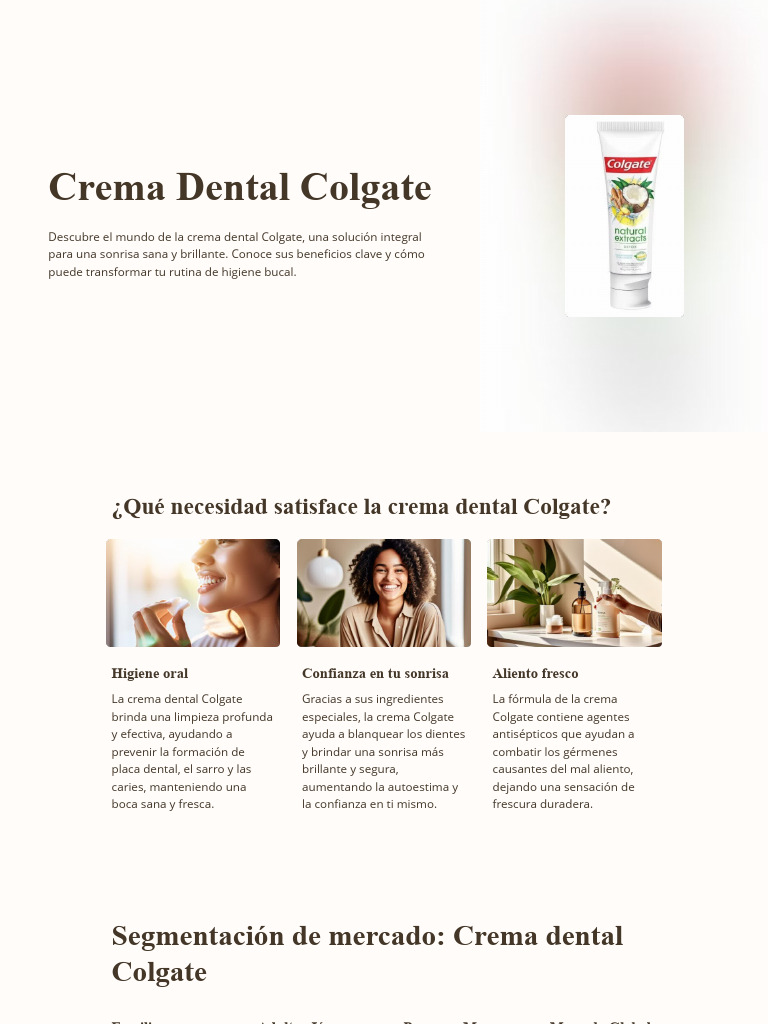 Crema Dental Colgate | PDF | Marca | Higiene oral