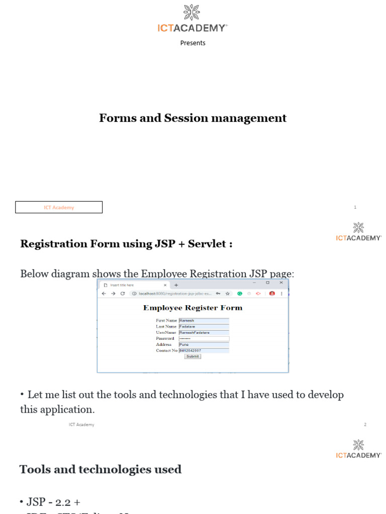 Session - 1 Forms and Session management | Download Free PDF | Http Cookie | Transport Layer ...