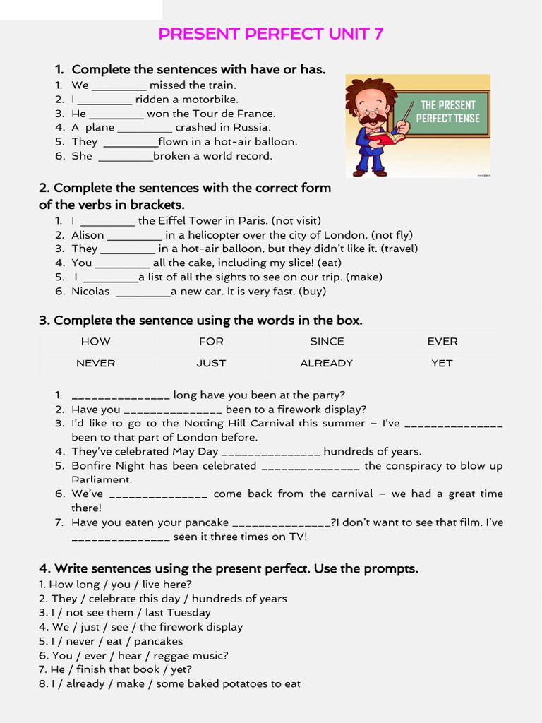 Present Perfect | PDF