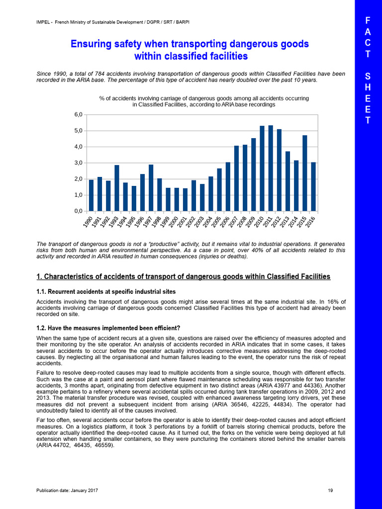 Ensuring safety when transporting dangerous goods | Download Free PDF ...
