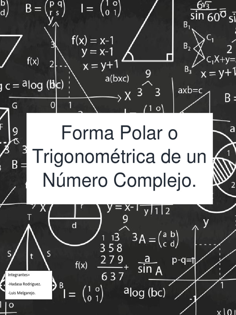 Forma Polar y Trigonométrica de Complejos | PDF | Trigonometría ...