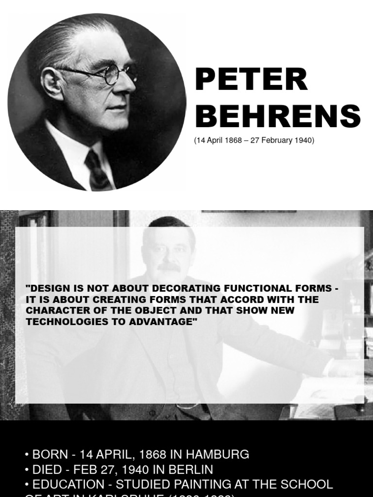 Peter Behrens | PDF | Architectural Design | Architecture