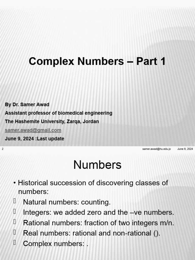 Chapter 13 Part 1 | Download Free PDF | Numbers | Complex Number