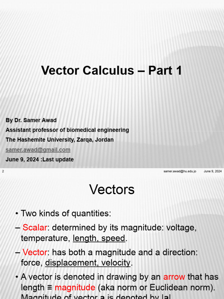 Vectors Part 1 Pdf Euclidean Vector Cartesian Coordinate System