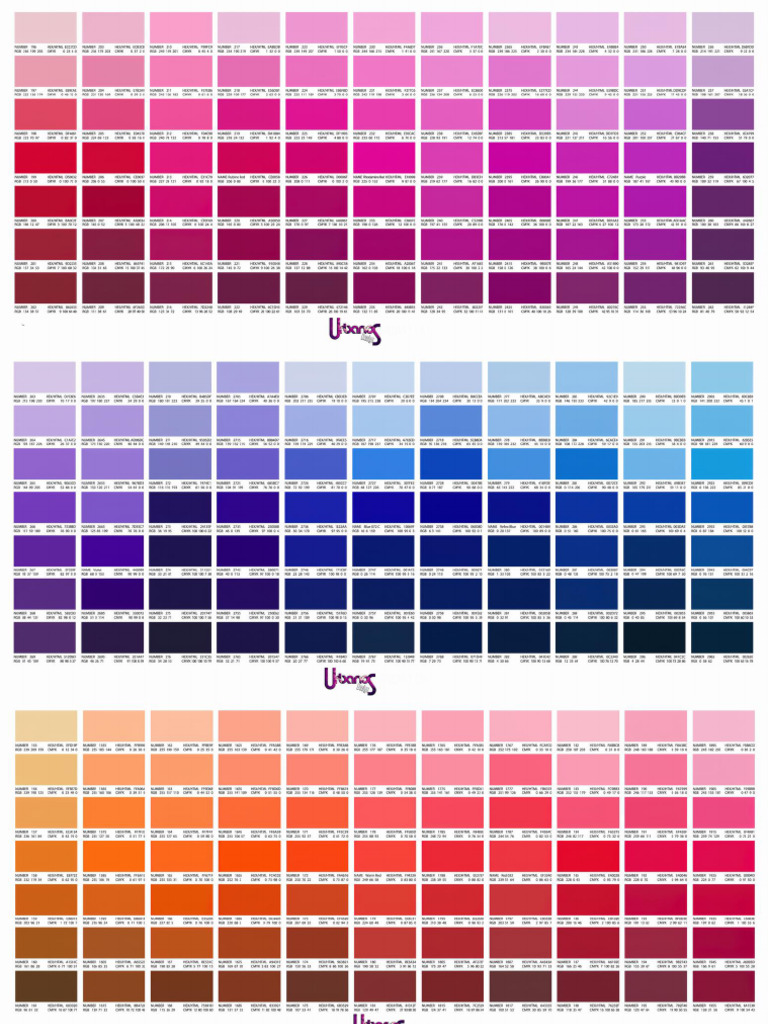 Tabla de Colores | PDF