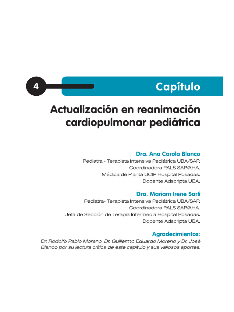 Actualización RCP Pediátrica | PDF