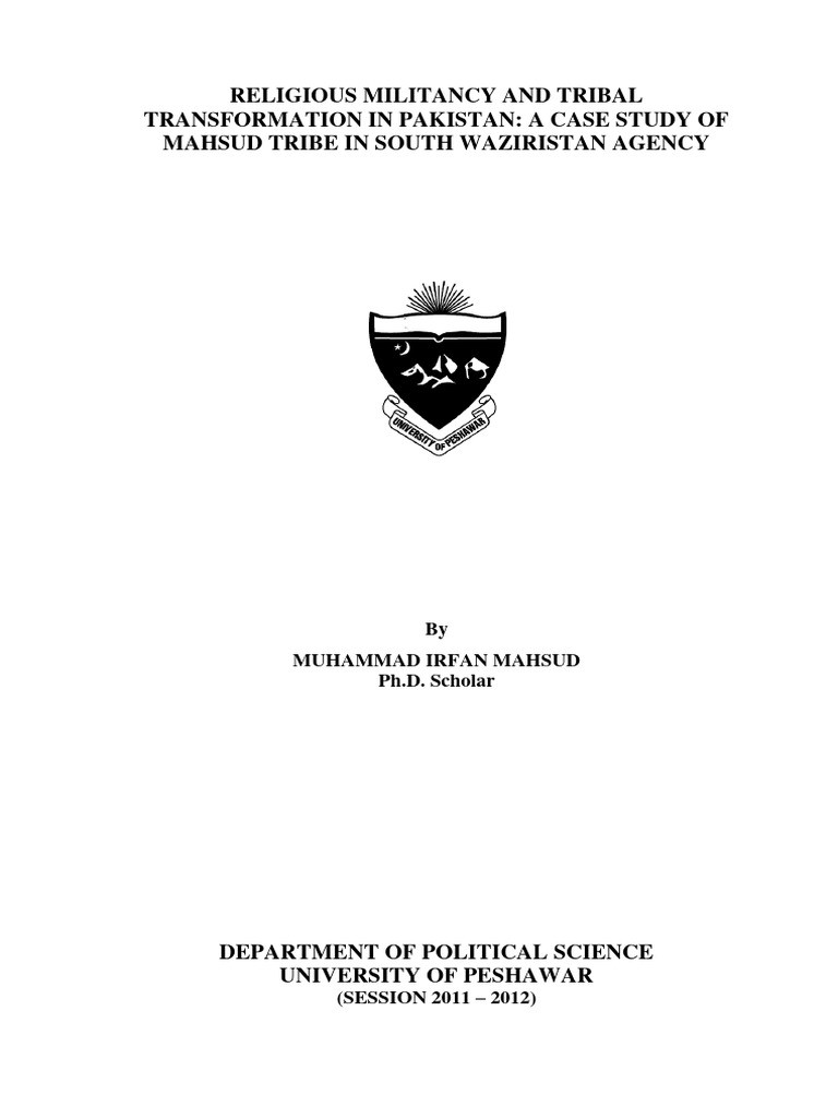 Mahsud Tribe: Militancy and Transformation | PDF | Federally ...