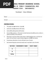 RMA Grade 1 Assessment Materials Booklet 17 June2023 | PDF | Shape ...